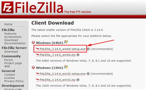 Using Filezilla Digital Red