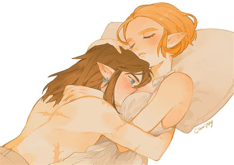 Link And Princess Zelda The Legend Of Zelda Drawn By Turippy Danbooru