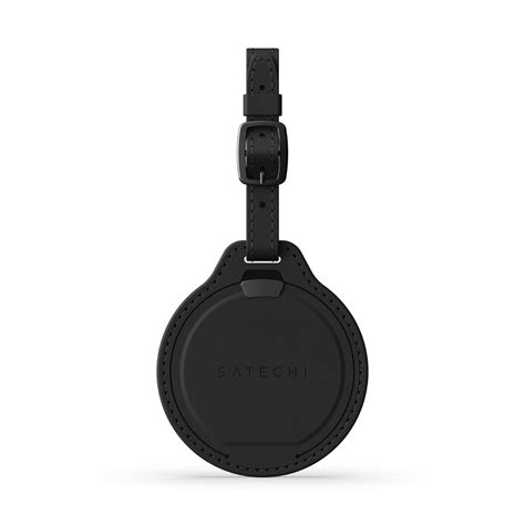 Satechi Vegan Leather Findall Luggage Tag Black St Lfaltk Mwave