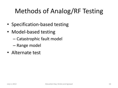Ppt Analog And Rf Circuit Testing Powerpoint Presentation Free