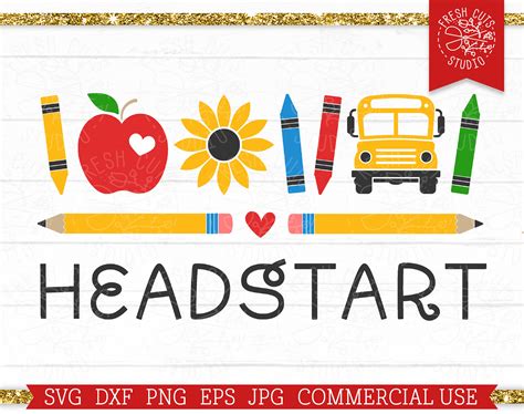 Headstart Svg Cut File For Cricut School Head Start Svg For Etsy Hong