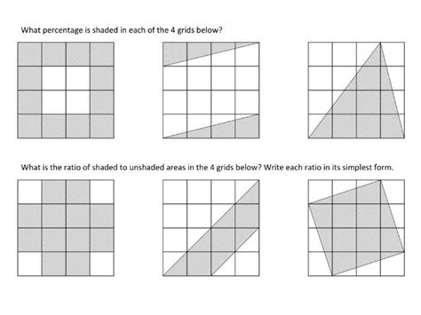 Fractions Ratios And Areas Of Shapes Teaching Resources