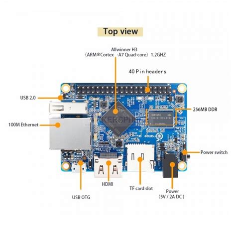 Orange Pi One GB RAM Ghz Quad Core Processor Tinkersphere