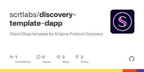 GitHub Scrtlabs Discovery Template Dapp Client DApp Template For Enigma Protocol Discovery