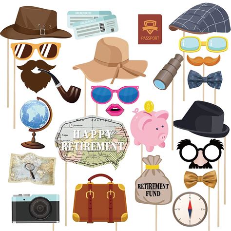 Buy Adventure Awaits Retirement Photo Booth Props Happy Retirement