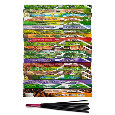 Incenso Darshan Indiano Kit 22 Aromas Incriveis Desperte Seus Sentidos
