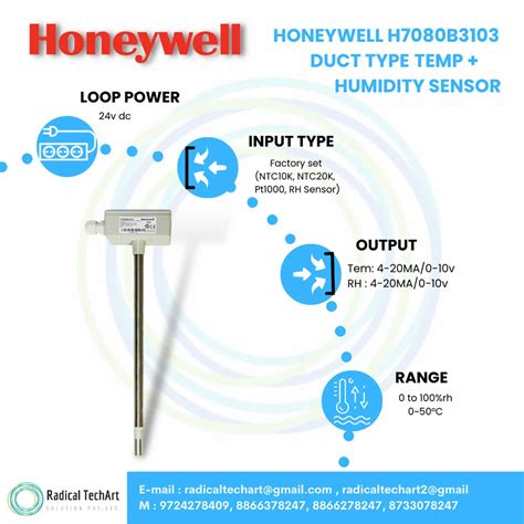 Honeywell Humidity And Temperature Sensor 4 20 Ma Or 0 10vdc At ₹ 7500 Piece In Gandhinagar