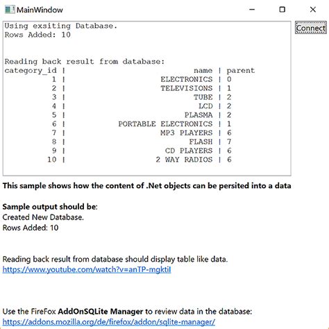 Using Sqlite In C Vb Net Codeproject