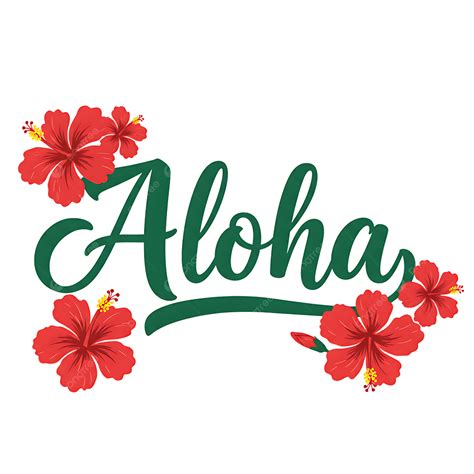 Aloha Hawaii Hibiscus Flower Tropical Summer Vacation Greeting Island
