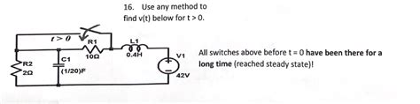 use any method to find v t ﻿below for t 0 ﻿all