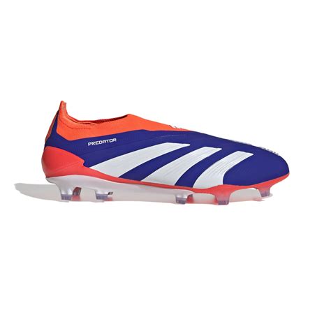 Adidas Predator Laceless Elite Fg Bleu Rouge Sur Footfr