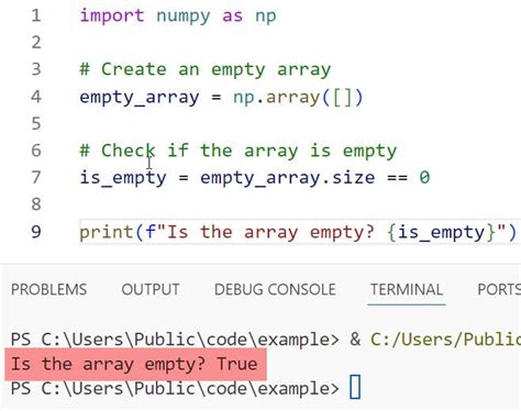 Check If Numpy Array Is Empty In Python