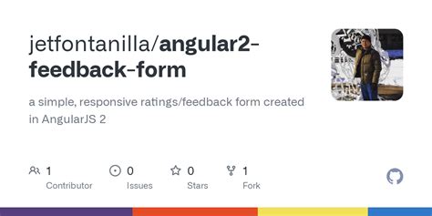 Github Jetfontanilla Angular2 Feedback Form A Simple Responsive Ratings Feedback Form