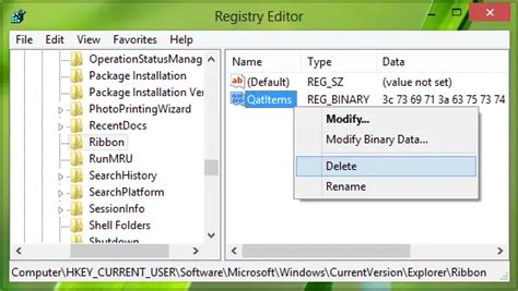 Reset Explorer Quick Access Toolbar Using Registry In Windows 11 0