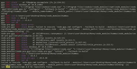 Nodejs Hummus Module Causing Npm Install To Fail Stack Overflow