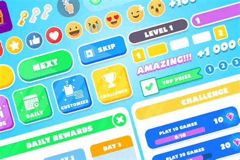 GUI Mobile Hyper Casual Game Assets Free