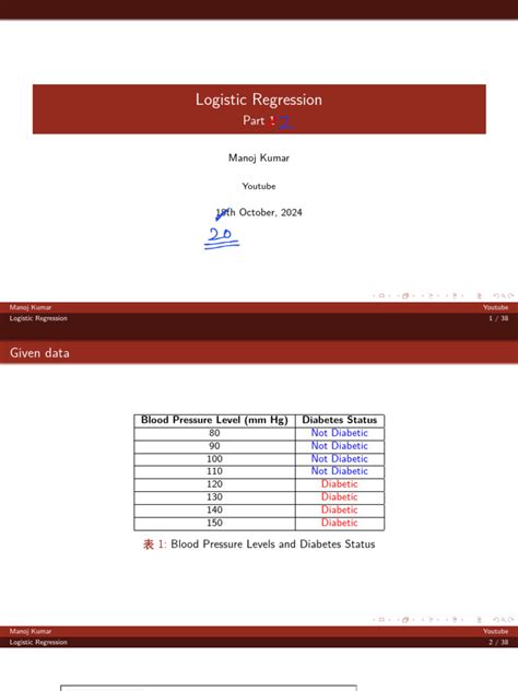Logisticregression Class 2 Pdf Statistical Classification