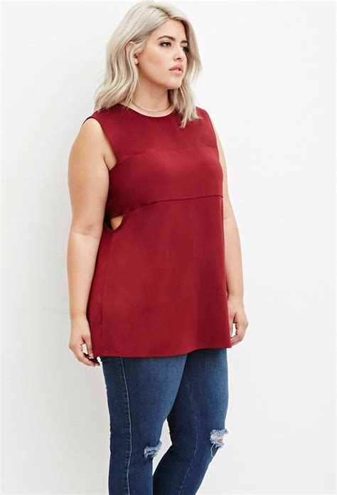 Plus Size Layered Button Back Top Plus Size Outfits Forever21 Tops Pretty Outfits