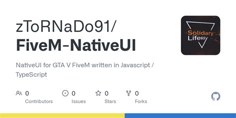 GitHub ZToRNaDo FiveM NativeUI NativeUI For GTA V FiveM Written In Javascript TypeScript