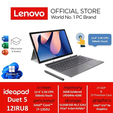 Promo Lenovo Ideapad Duet Iru Nid Intel Core I U Gb