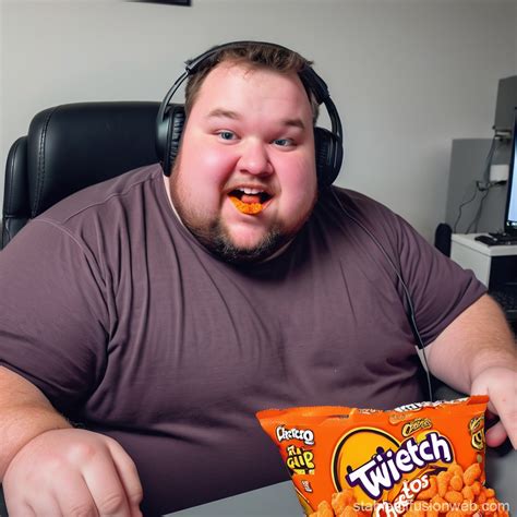 Guy Eats Cheetos On Twitch Stream Stable Diffusion Online