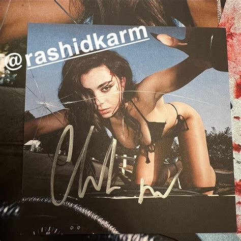 Charli Xcx Crash Vinyl Signed Art Card Red And Depop