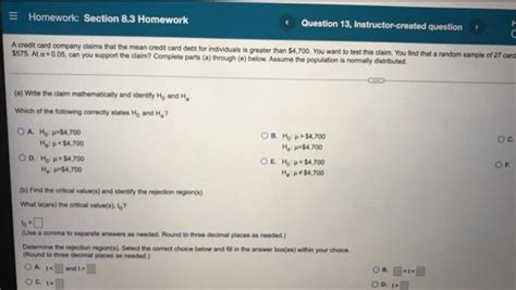Solved Homework Section 8 3 Homework Question 13