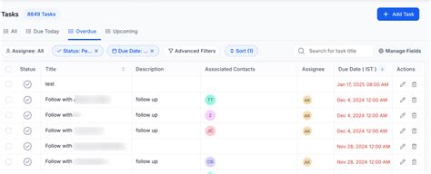 advanced filtering and saved smart lists for tasks