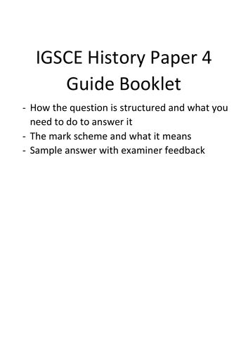 Igcse Cie History 0470 Full Revision Guide Core And Depth Usa Teaching Resources