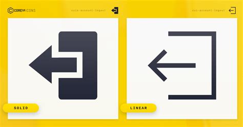 Account Logout Icon Linear CoreUI Icons SVG JavaScript TypeScript Webfont