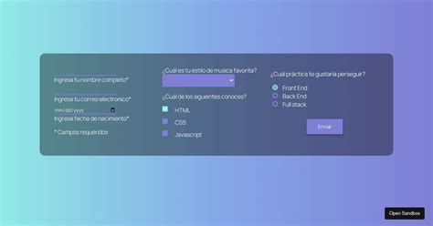 form tarea casa codesandbox