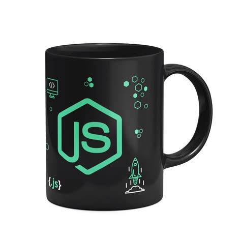 Caneca Dev New Mug Node Js Preta Saldo Fun Geek Store