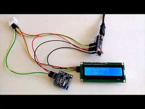 Arduino Nano Show Date Time From Ds Real Time Clock Rtc On I C X Lcd Display With