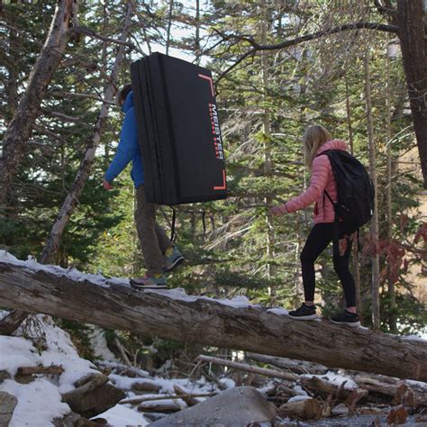 Meister Boulder Beast Tri Fold Climbing Crash Pad W Backpack Straps
