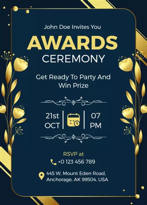 Awards Ceremony Invitation Templates Photoadking