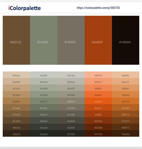 240 Latest Color Schemes With Rust Color Tone Combinations 2024 Icolorpalette
