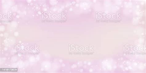 밝은 크림과 분홍색 배경에 고립 된 빛나는 보케 가벼운 고립 된 등불 투명한 흐릿한 모양 추상적인 조명 효과 벡터 일러스트레이션 공휴일에 대한 스톡 벡터 아트 및 기타