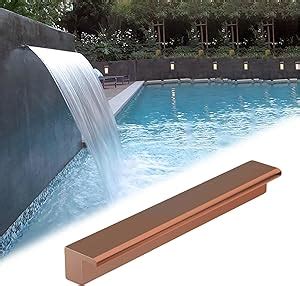 Pond Filter And Waterfall Spillway Wall Recessed Water Flow Decor