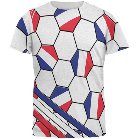 World Cup France Soccer Ball All Over Mens T Shirt Multi 2xl