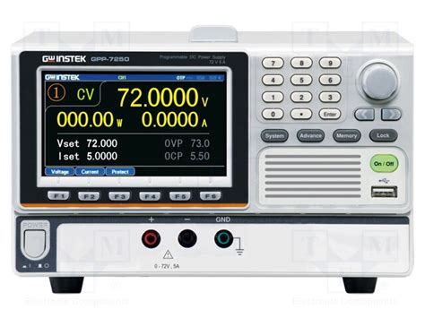 Gpp 7250 Gpib Gw Instek Power Supply Programmable Laboratory Ch 1 0÷72vdc 0÷5a Tme