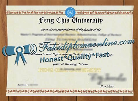 Buy Feng Chia University Degree Fake Fcu Diploma In Taiwan