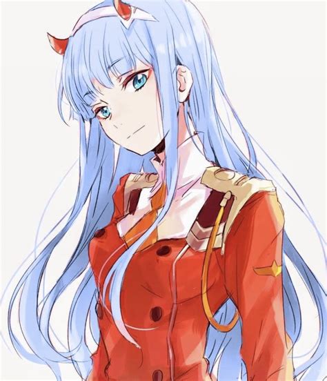 Zero Two With Blue Hair Rzerotwo