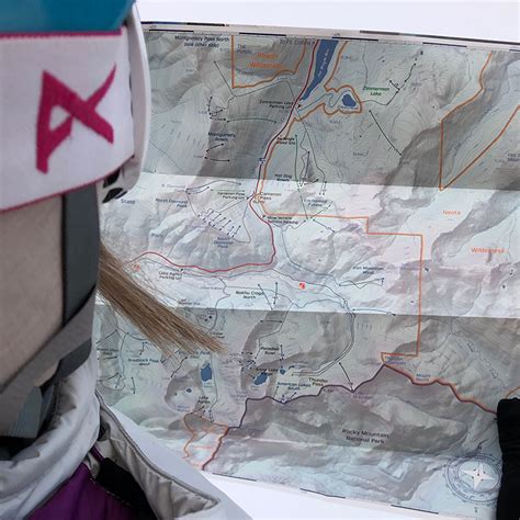 Backcountry Ski Map Cameron Pass Colorado