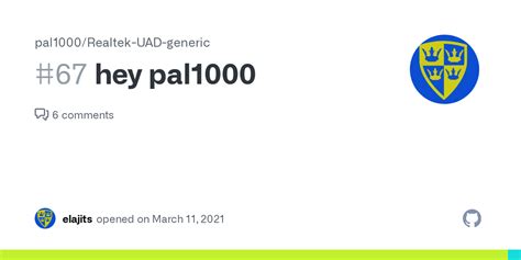 hey pal1000 · issue 67 · pal1000 realtek uad generic · github