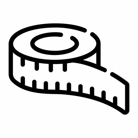 Measuring Tape Ruler Sewing Tailor Dressmaker Fashion Icon Download On Iconfinder