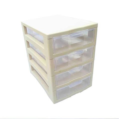 Комод міні пластиковий 4 яруси 27 х 19 х 27 см алеана біла троянда 127015 — ціна 469 грн у