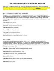 Online Math Calculus Course Functions Limits Derivatives Course Hero