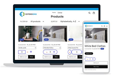 extendons quantity selector extendons