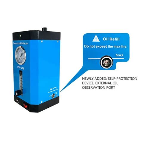 자동차 연기 감지 누출 감지기 3 방향 촉매 흡입 공기 누출 배기 파이프 누출 시험기 측면 누설 계측기 측정 및 분석 장비