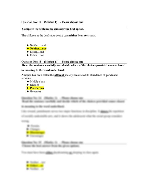 SOLUTION: Eng101 solved mcqs mega file - Studypool